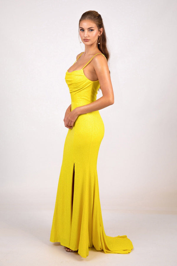 Angela Gown - Shimmer Yellow (S - Clearance Sale) – Noodz Boutique