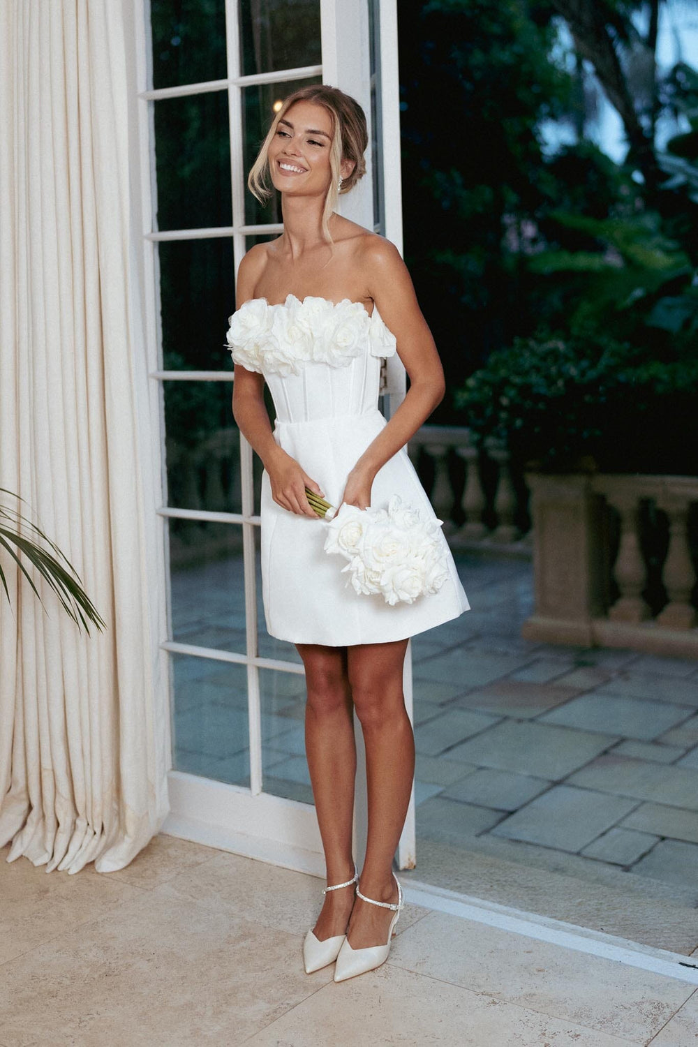 Rosella Strapless Mini Wedding Dress Sydney |Bridal Dresses under $499 – Noodz Boutique